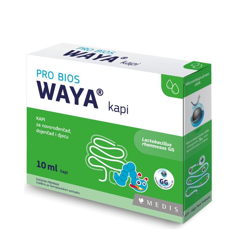 Waya Biotic LGG kapi probiotik za novorođenčad, dojenčad i djecu 10 ml